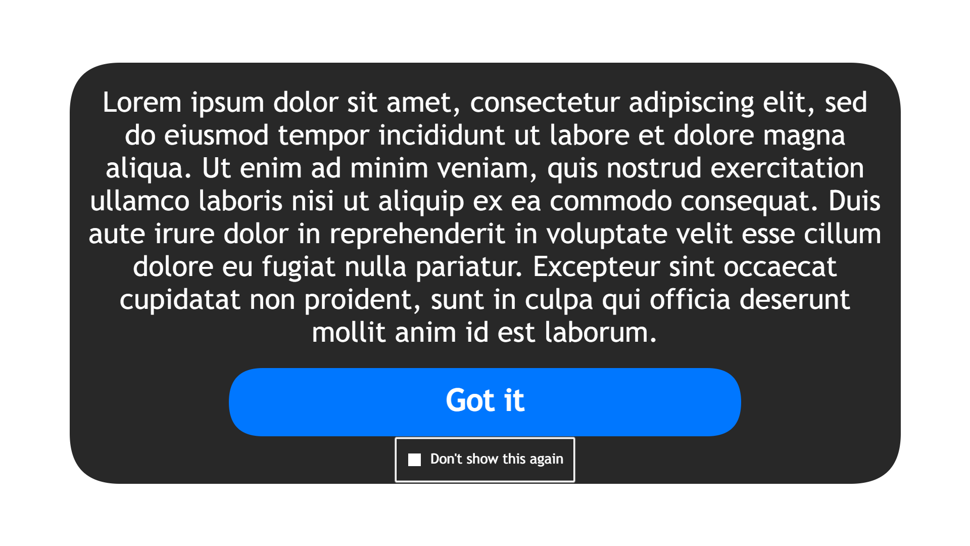 How Can I Make A Don T Show Again Option Scripting Support