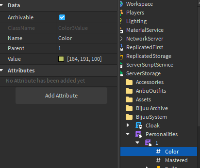 Attempt To Index Nil With Color Scripting Support Developer Forum