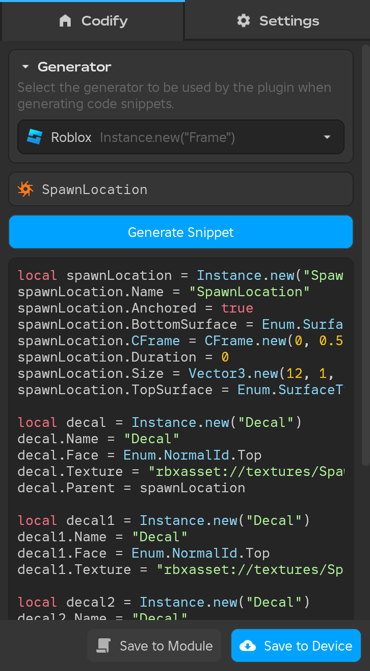 Codify Convert Anything To Luau TypeScript Vide Fusion React