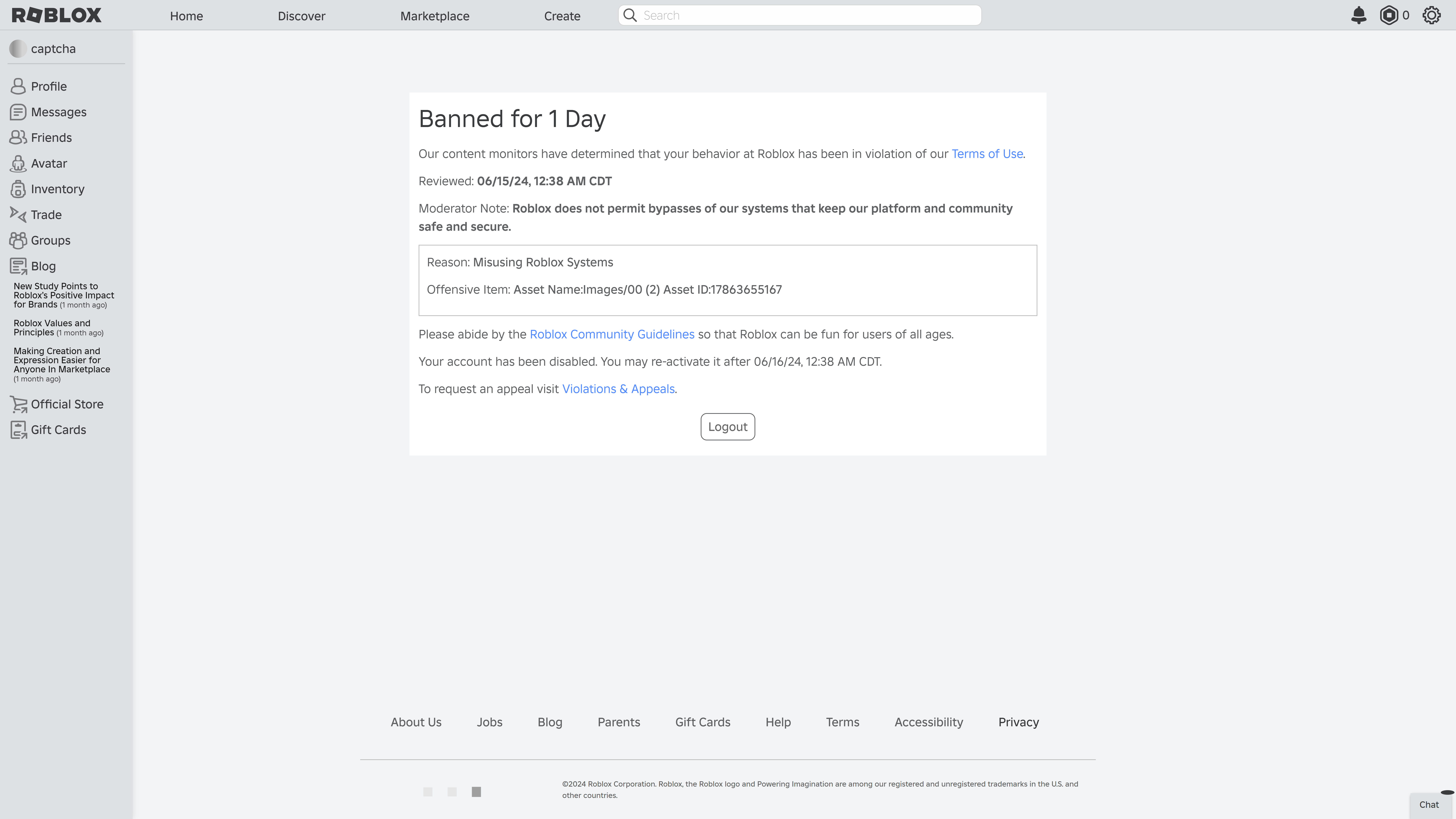 Banned For Misusing Roblox Systems From Uploading Multiple Images