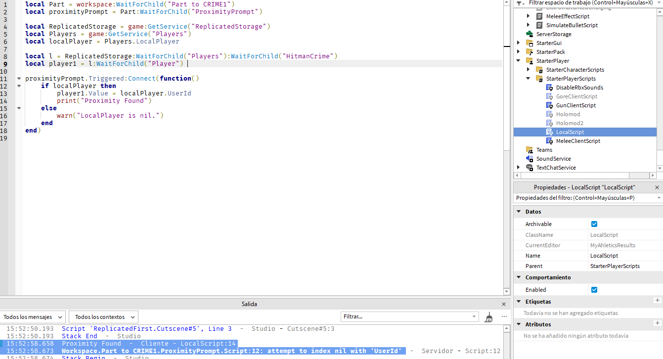 Problem With A Script To Save A Player S UserId In A Value Scripting