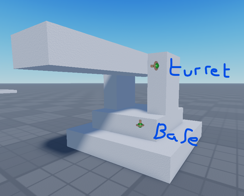 Rotating Turret Using Hinge Constraints Scripting Support Developer