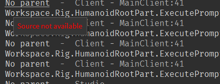 Script Saying Part Doesn T Have A Parent Even Though It Does