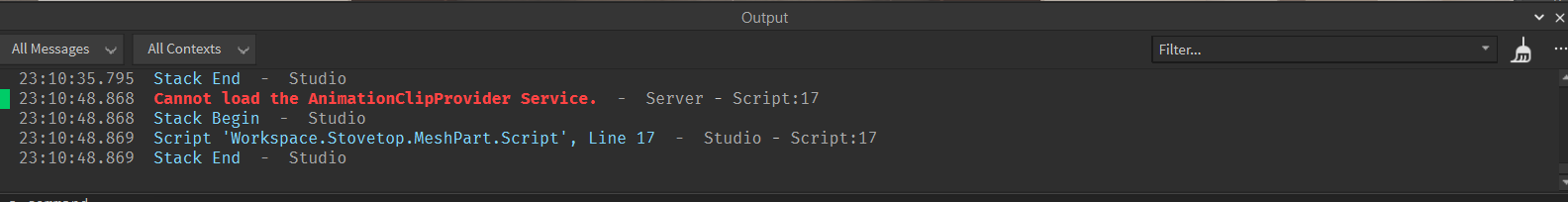 Problem With Playing Animation Scripting Support Developer Forum