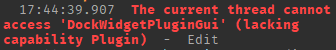The Current Thread Cannot Access Lacking Capability Plugin
