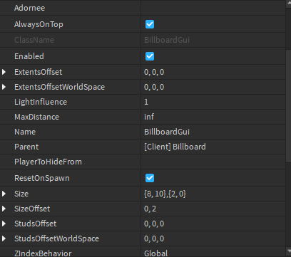 Billboard GUI Issue Scripting Support Developer Forum Roblox