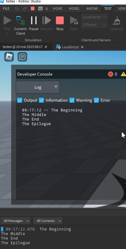 Developer Console Sometimes Fails To Display The Last Line Of Multiline