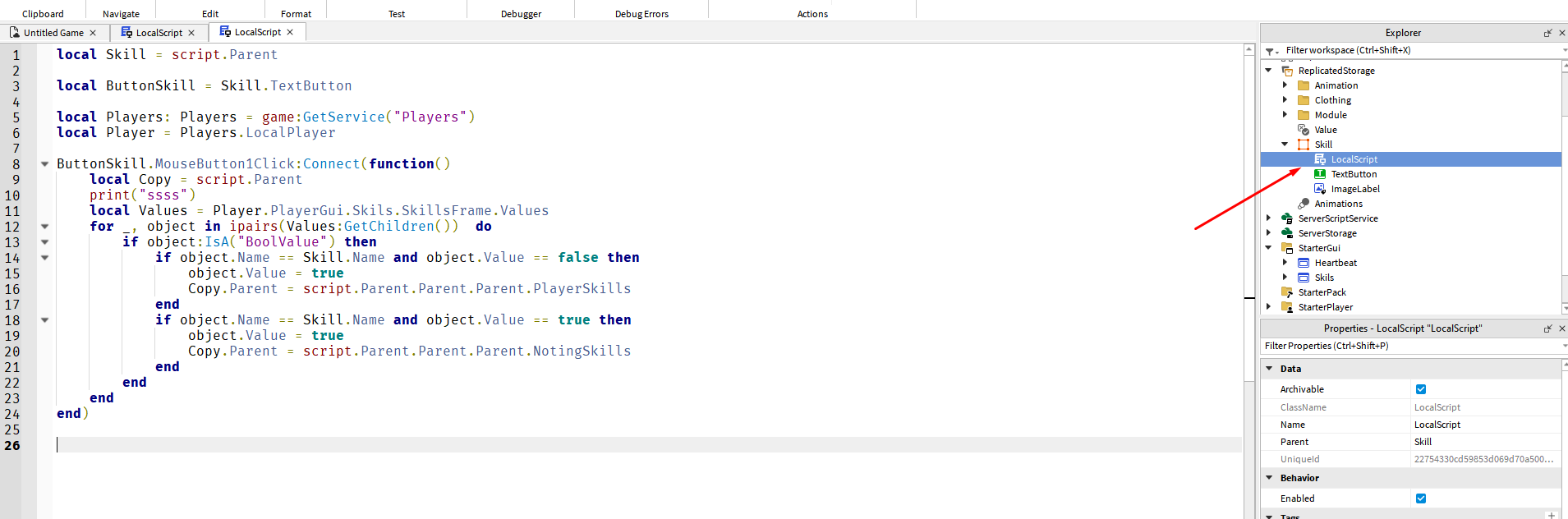 MouseButtonClick Doesn T Work Scripting Support Developer Forum
