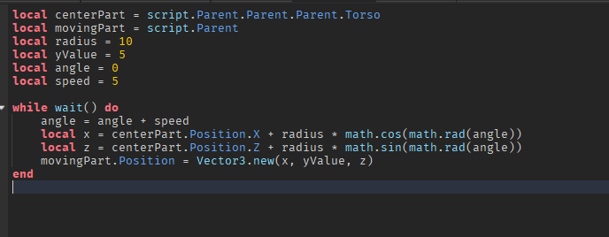 Part Not Able To Keep A Constant Y Value Scripting Support