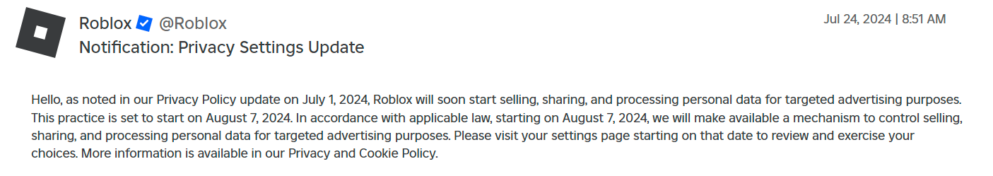 Opt Out Feature Will Not Be Available Until The Date Of Commencement Of
