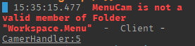 MenuCam Is Not A Valid Member Of Folder Workspace Menu Scripting