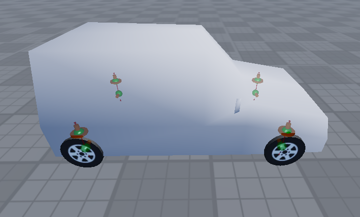 Cylindrical Constraint Behaving Weirdly In A Car Chassis Scripting