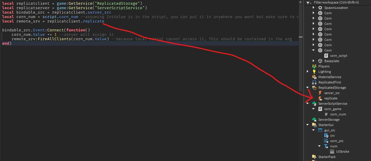 Need Help Making Corn Pickup Serverside Scripting Support Developer