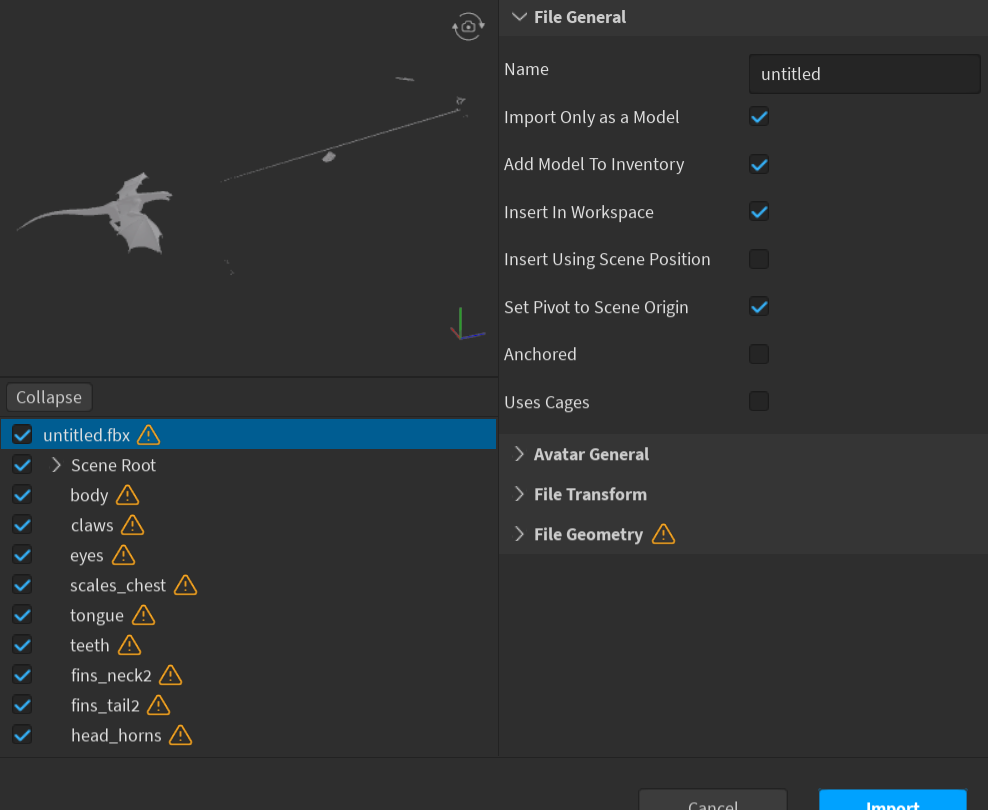 Custom 3D Rig Not Importing Correctly Art Design Support Developer