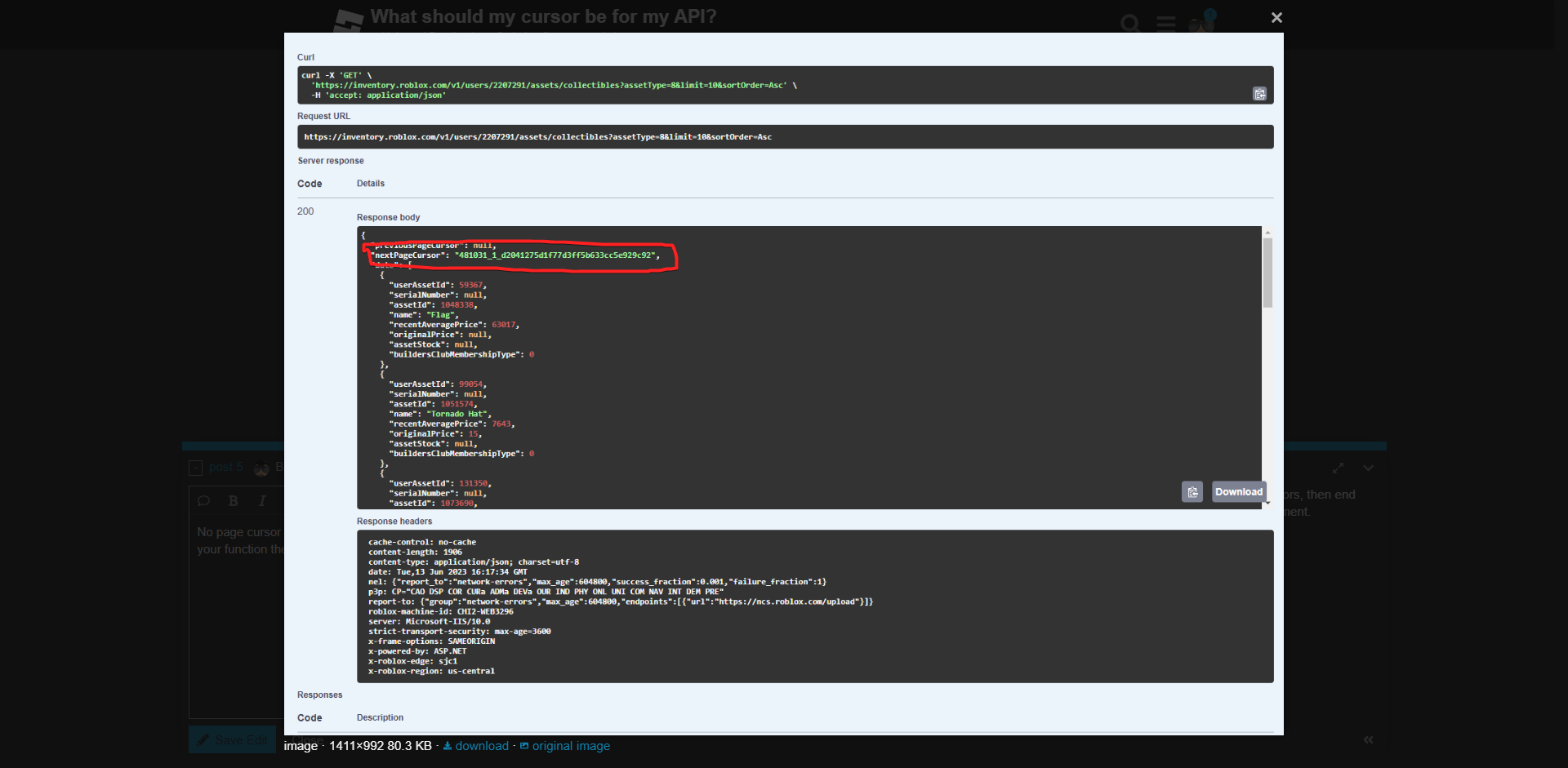 What Should My Cursor Be For My API Scripting Support Developer Forum Roblox