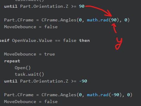 How To Make Part Rotate 90 Degrees Scripting Support Developer