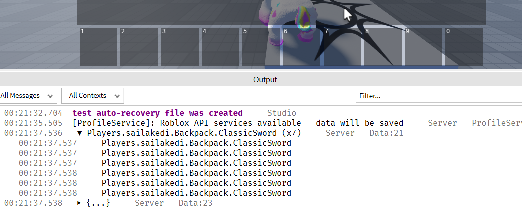ProfileService Cloning Tool Into Player Inventory Scripting Support