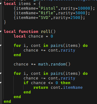 Function Is Supposed To Be Random But Is Not Scripting Support