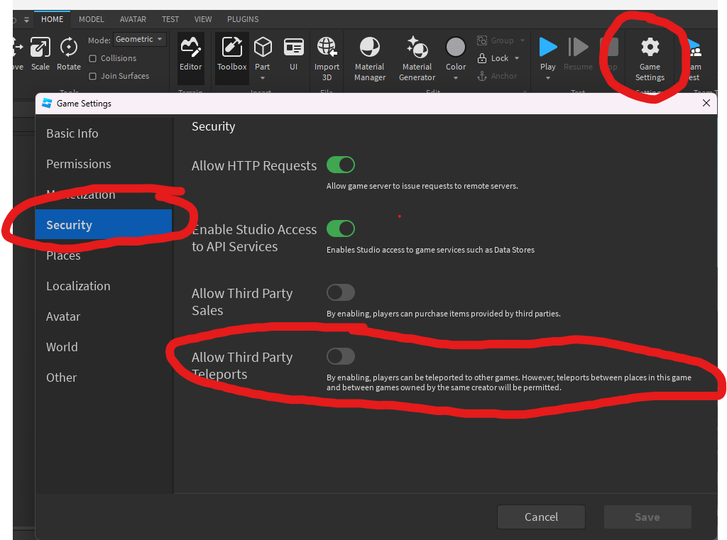 Teleport Between Places Broken Or Smth I Scripting Support