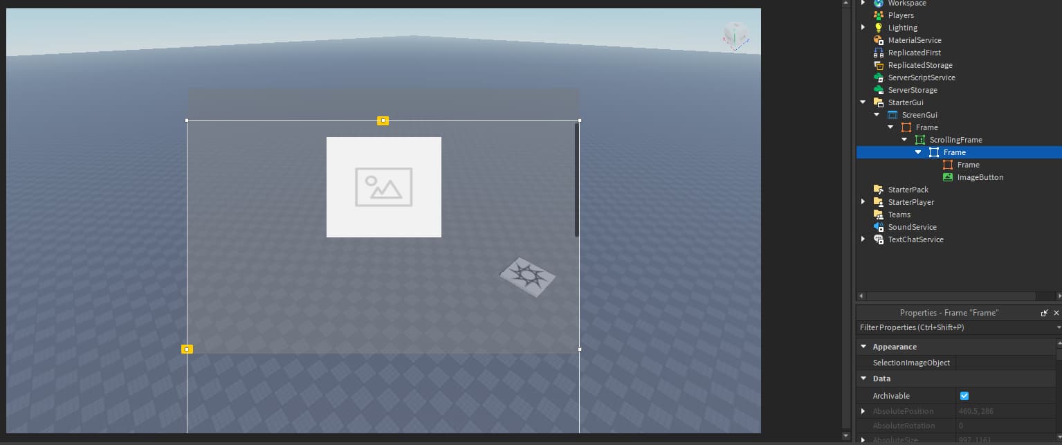 Scrolling Frame Scalling Issues Art Design Support Developer Forum