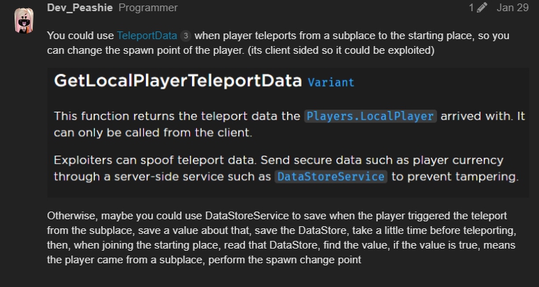 Is Mass Teleporting To Subplaces Suspected As Exploiting Platform