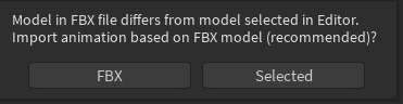 What Is The Differences Between FBX And Selected When Importing