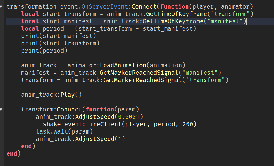 Gettimeofkeyframe Is Yielding A Nil Error Scripting Support