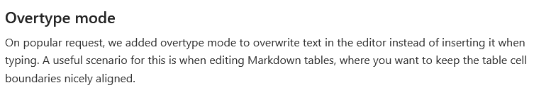 Remove Support For The Script Editor S Insert Key Overwrite Mode
