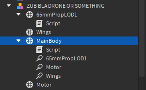 Trying To Make A Propeller Spin Moves The Entire Body Scripting