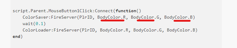 I Get Abnormal Numbers For Color3 R Color3 G And Color3 B Scripting