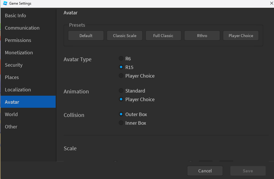 R6 Players Can Play In R15 Game Only Scripting Support Developer