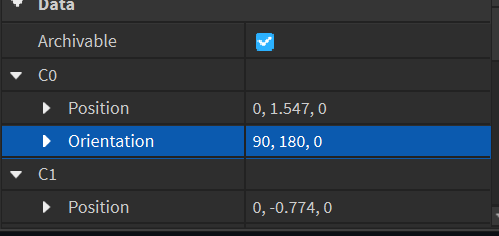 Help With C0 S Orientation Scripting Support Developer Forum Roblox