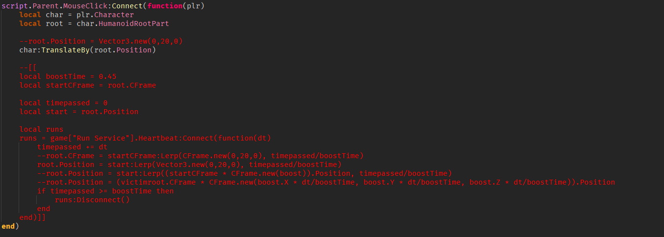 Updating The Position Of The Character Also Updates Its Orientation