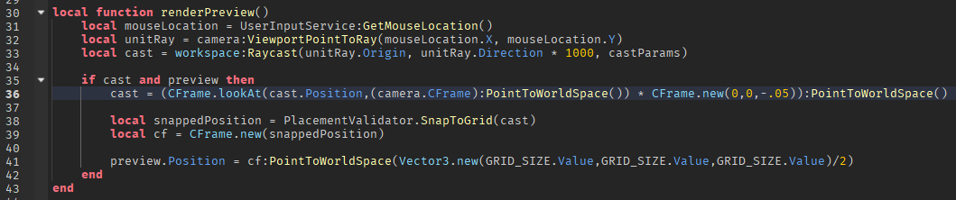 Raycast Part Goes Inside Another Part Code Review Developer Forum