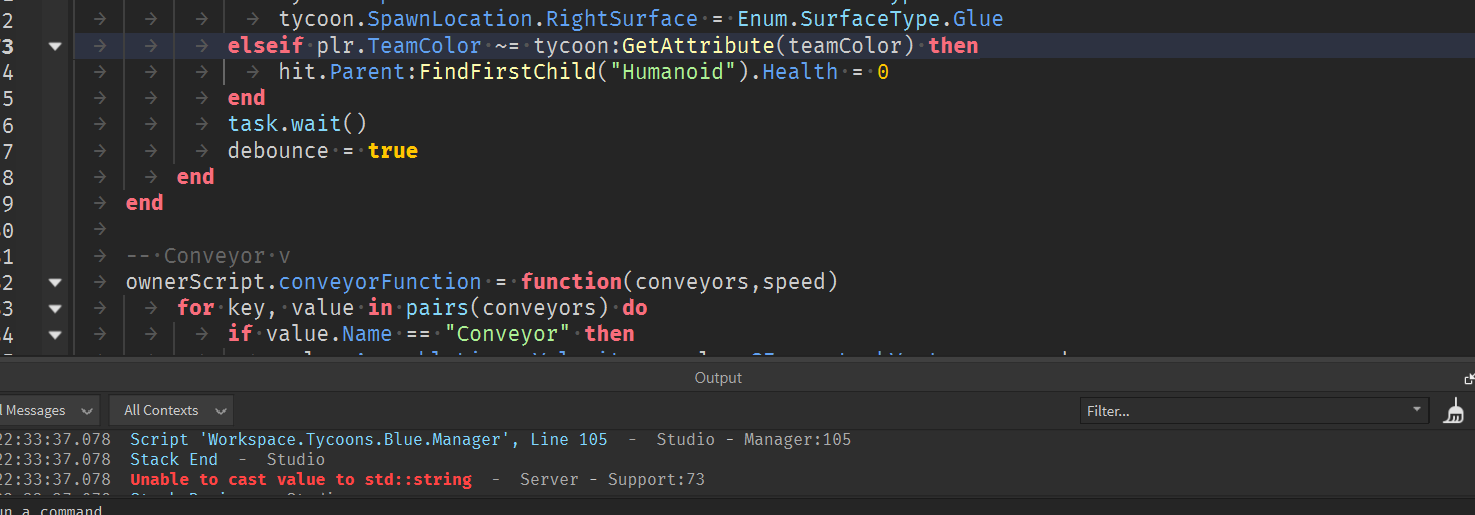 I Am Having A Weird Error Related To My Attribute Scripting Support
