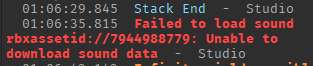 Failed To Load Sound Scripting Support Developer Forum Roblox