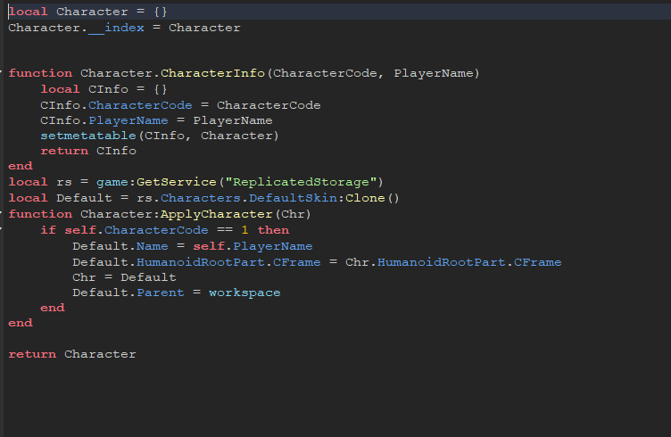 Character Selection Broken Scripting Support Developer Forum Roblox
