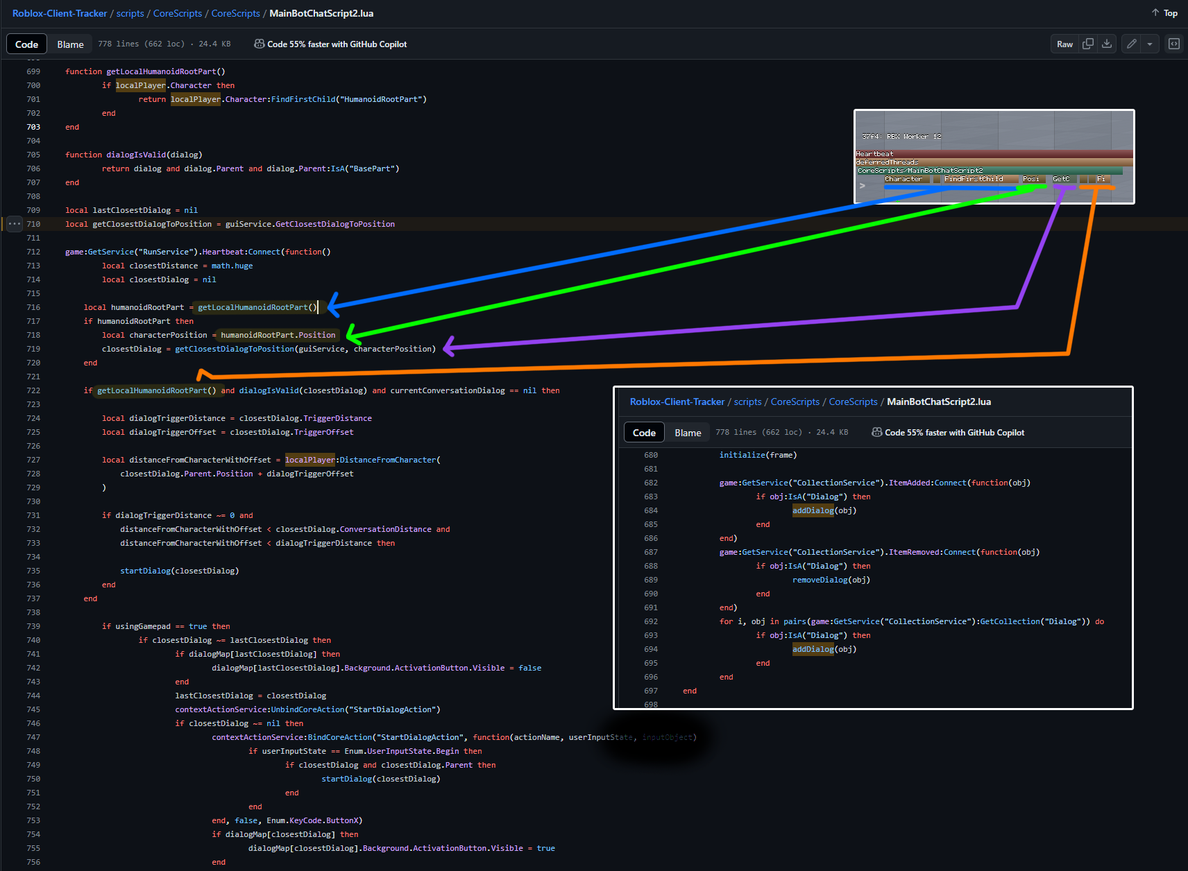 Corescript Mainbotchatscript Performs Unneeded Calls And Indexes