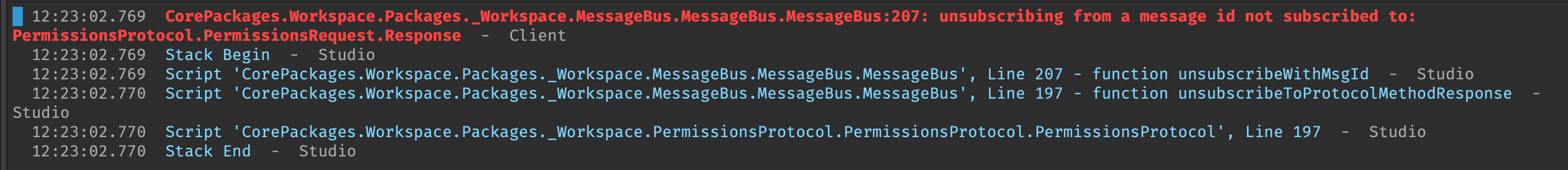 Frequent CorePackages Error Studio Bugs Developer Forum Roblox