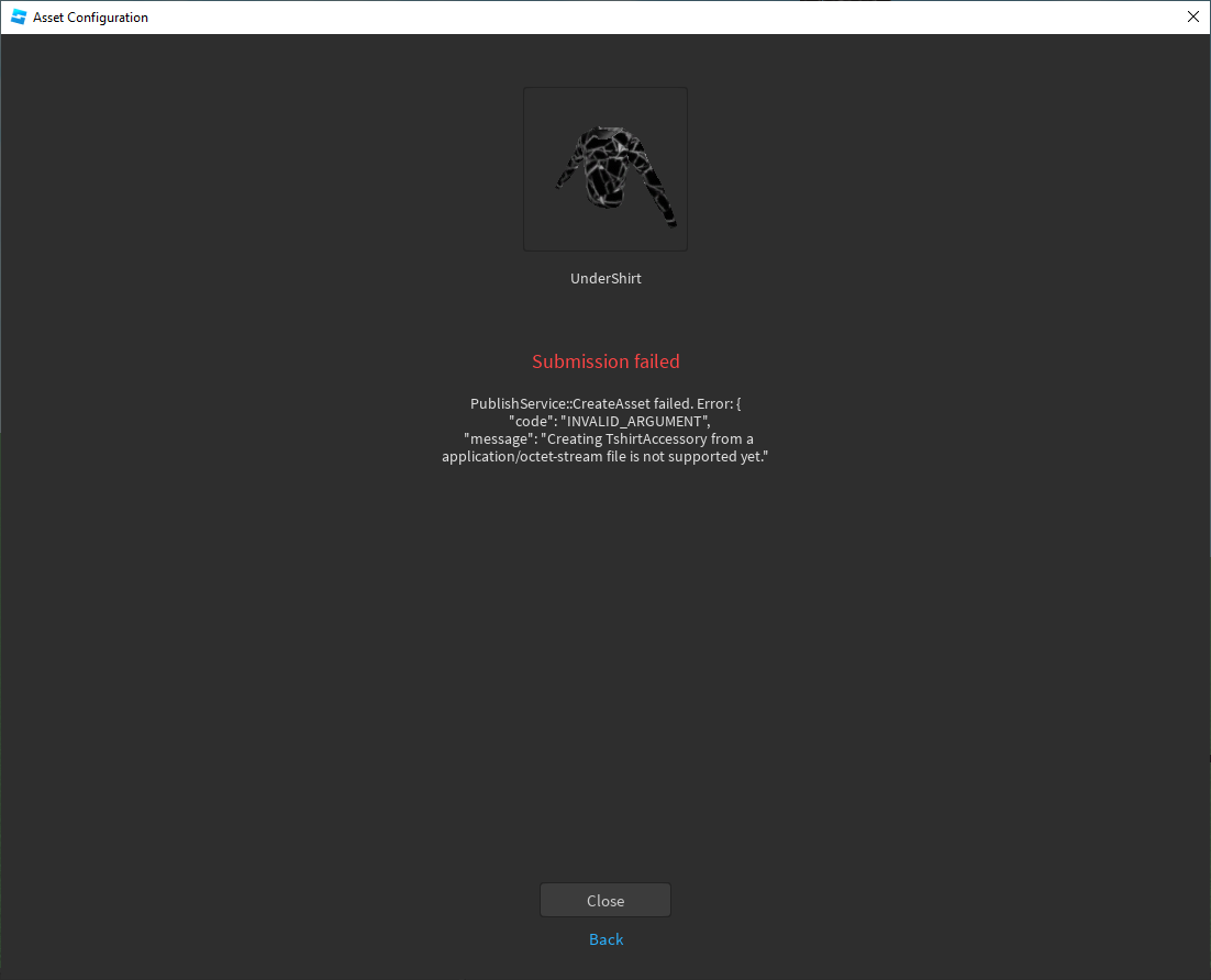 New UGC Upload Error Bug And Lagging Uploads Studio Bugs Developer