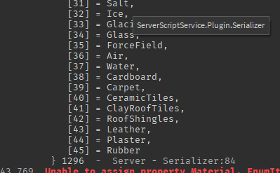 Enum Value Is Way Higher Than GetEnumItems Scripting Support