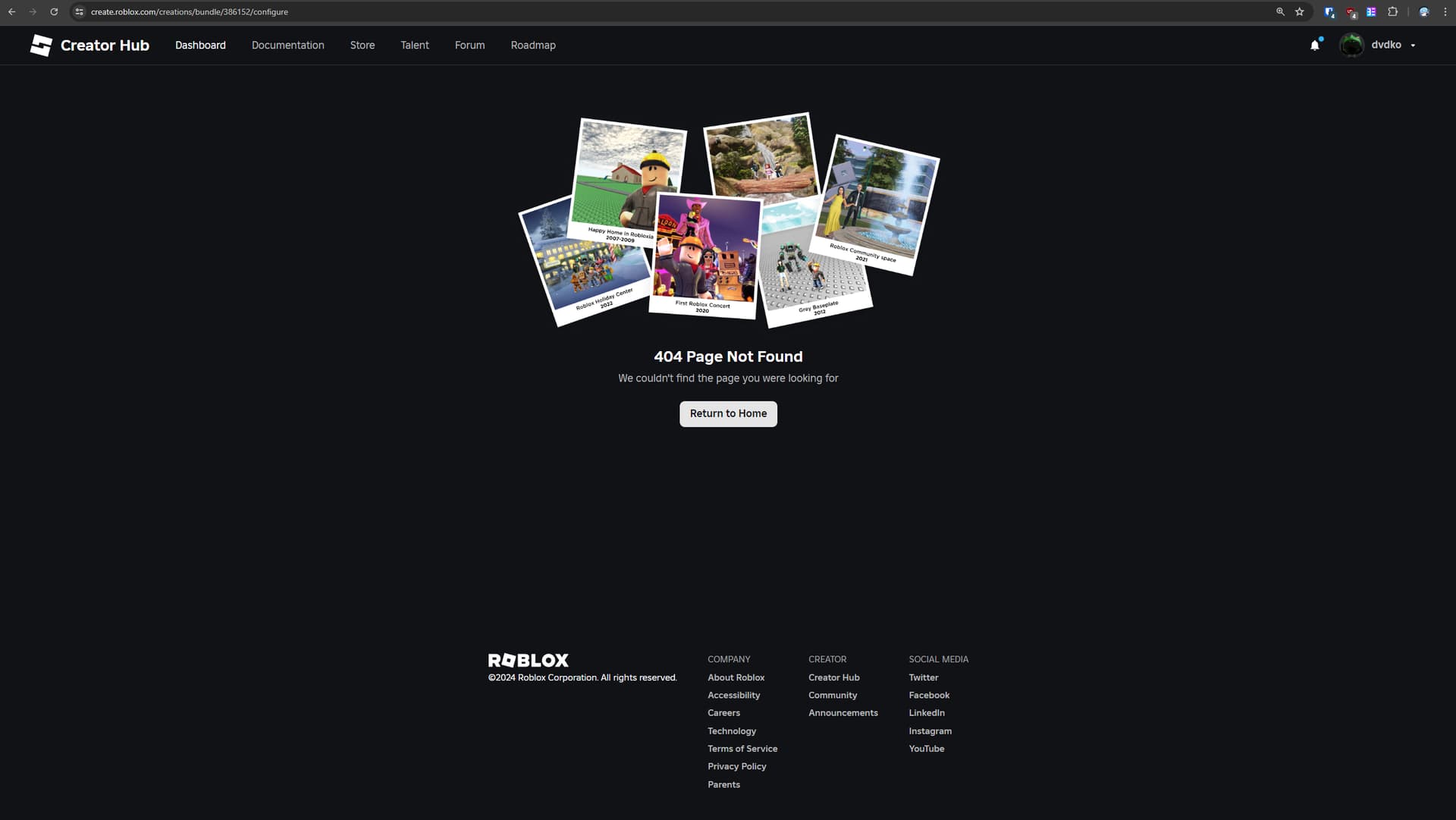UGC Bundles Configure Redirects To Wrong Page Creator Hub Create