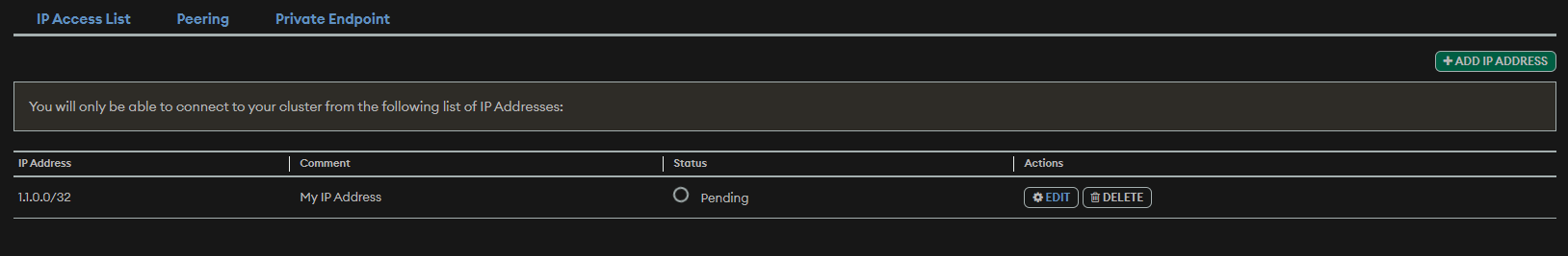 Help Setting MongoDB IP WhiteList Scripting Support Developer