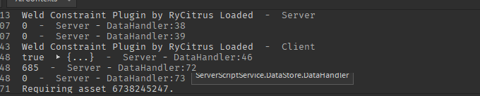 Changed Not Working For Some Reason Scripting Support Developer