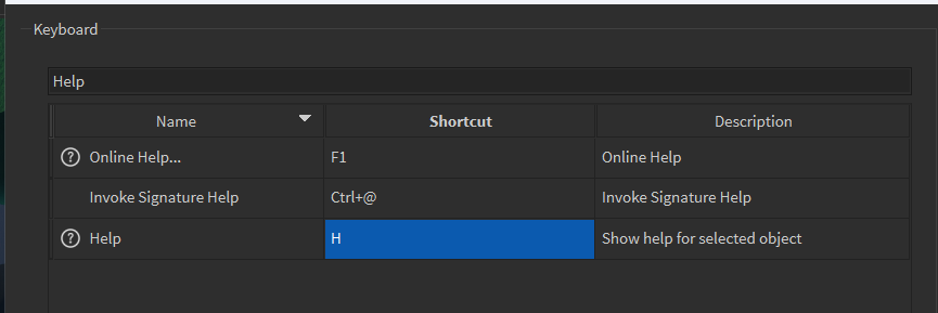Is There A Keybind Shortcut To Open Documentation For An Instance