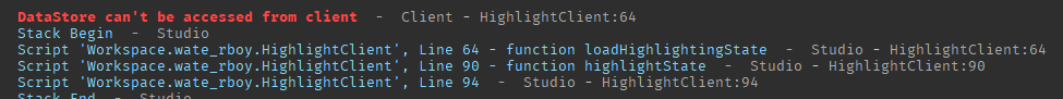 Highlight Issue Server And Client Scripting Support Developer