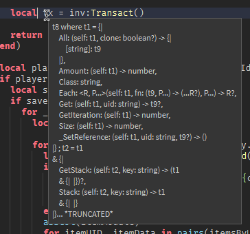 Named Types Luau Type Hover In Studio Studio Features Developer