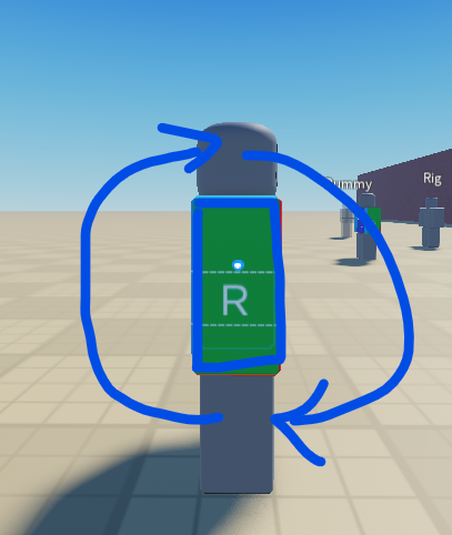 R6 How Can I Rotate The Torso On A Singular Axis By Using The HRP