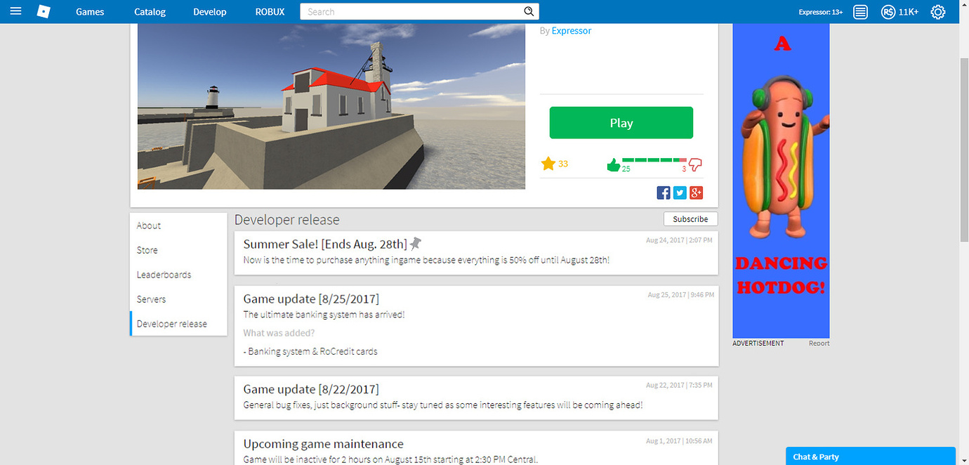 Game update page + Subscribe to game updates - Website Features ...