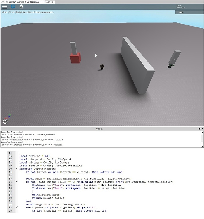 PathfindingService isn't working for me - Scripting Support - Developer ...
